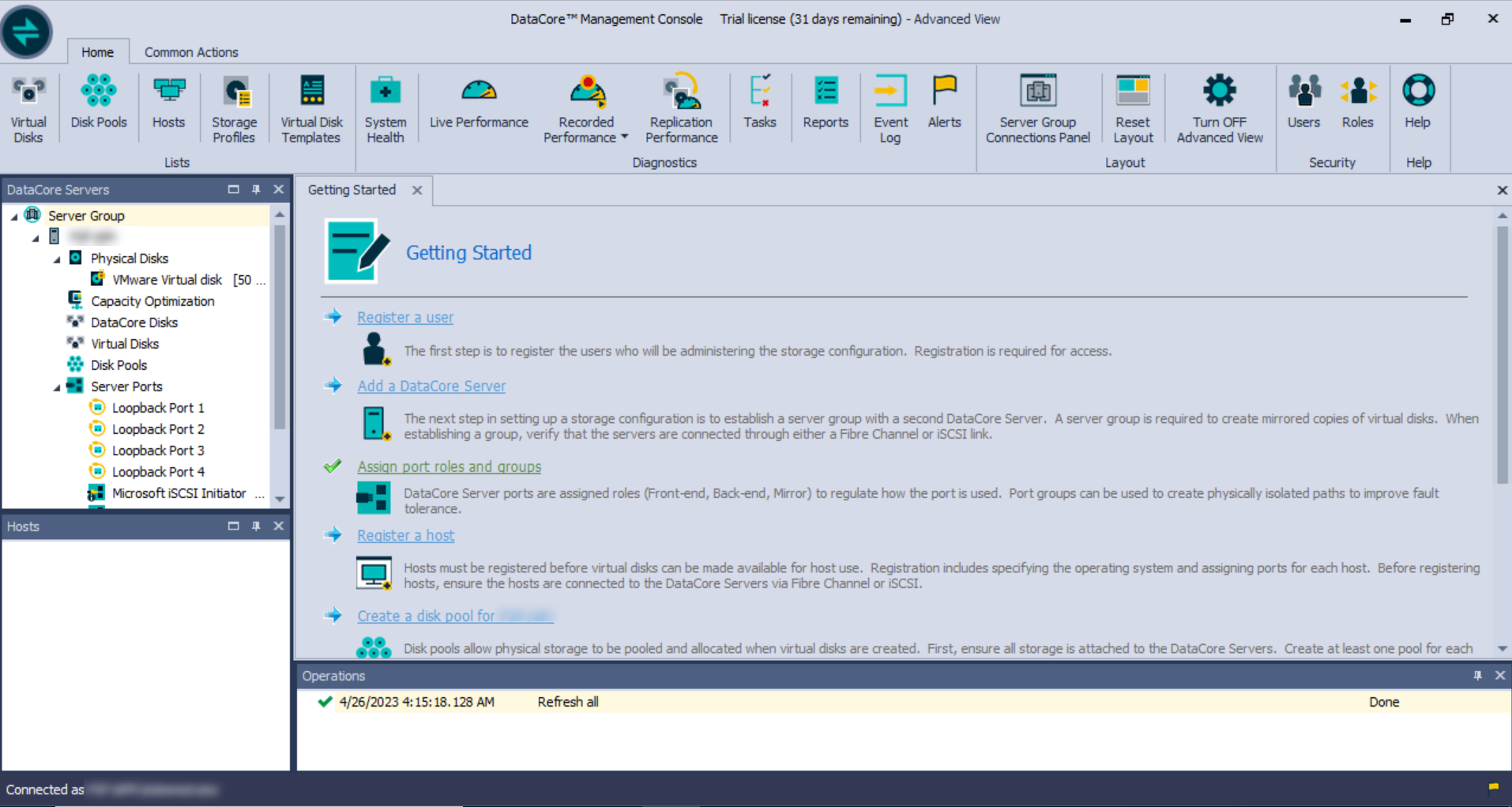 Getting Started with DataCore SANsymphony