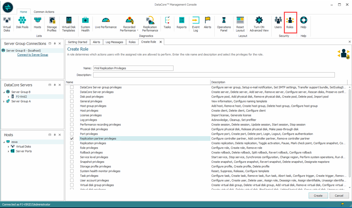 Manually Adding Replication Privileges To The Dcsvasa User