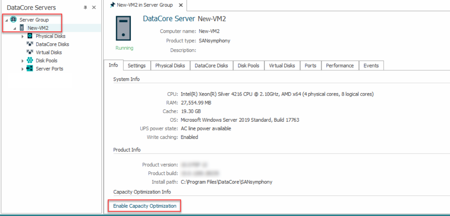 Enabling Capacity Optimization (Inline Deduplication and Compression)