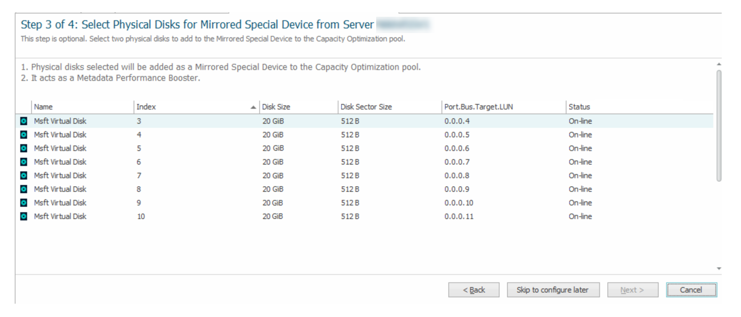 Enabling Capacity Optimization (Inline Deduplication and Compression)