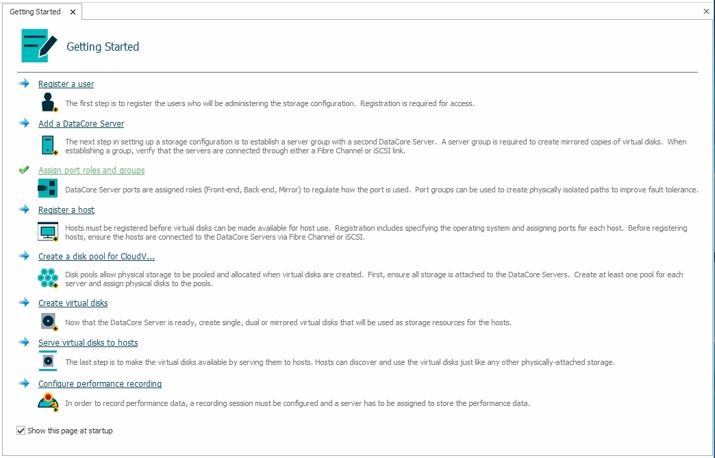 DataCore Management Console