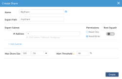 Creating a New Share